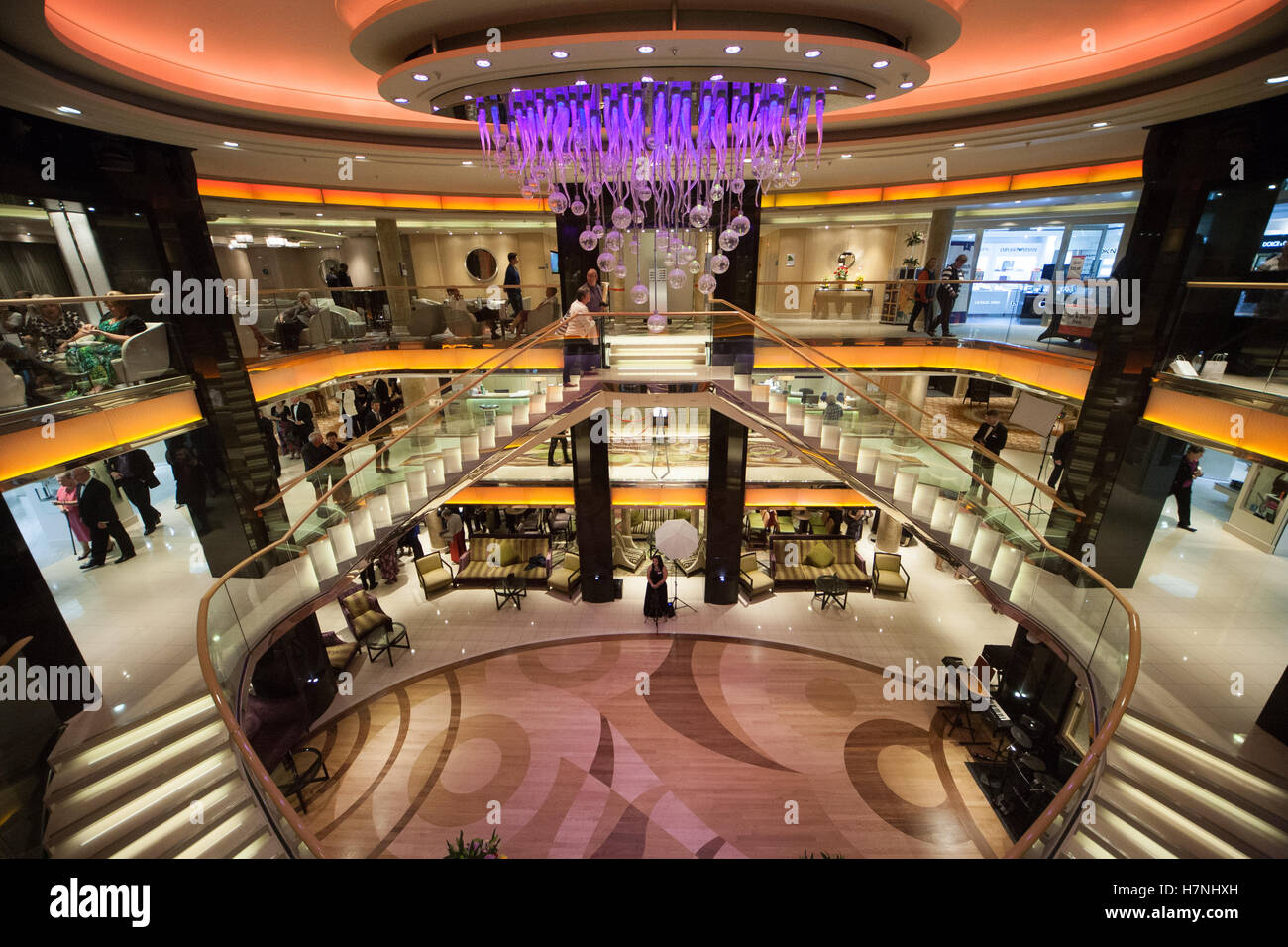 Cruise ship lift atrium hi-res stock photography and images - Alamy