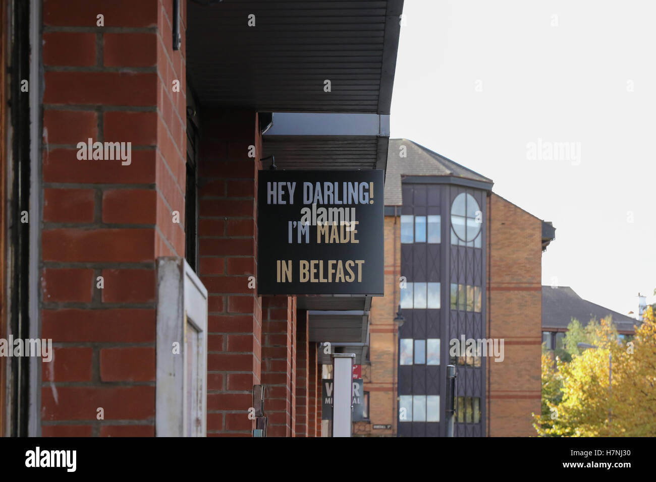 Belfast Street Sign High Resolution Stock Photography and Images - Alamy