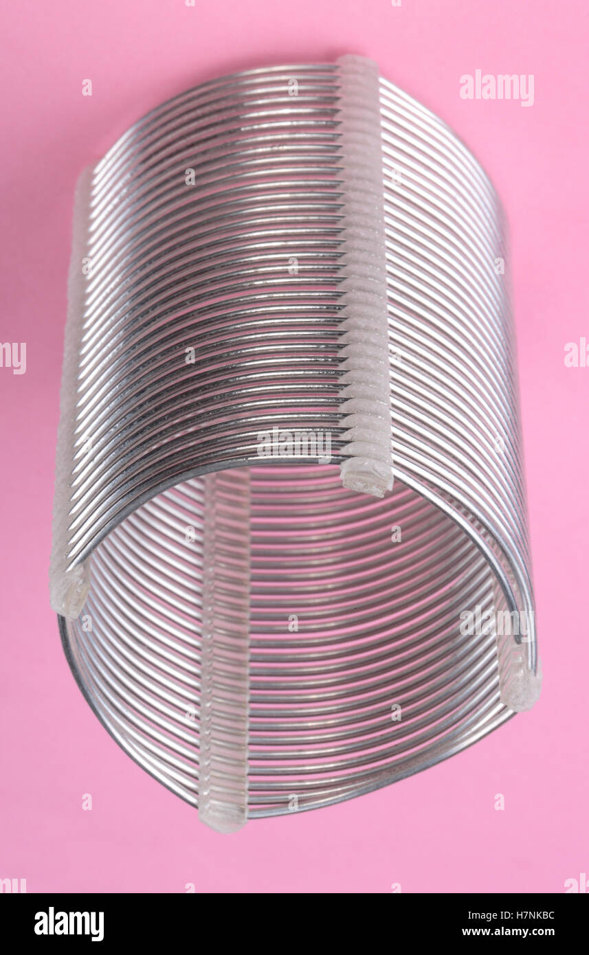 radio coil on pink background Stock Photo - Alamy