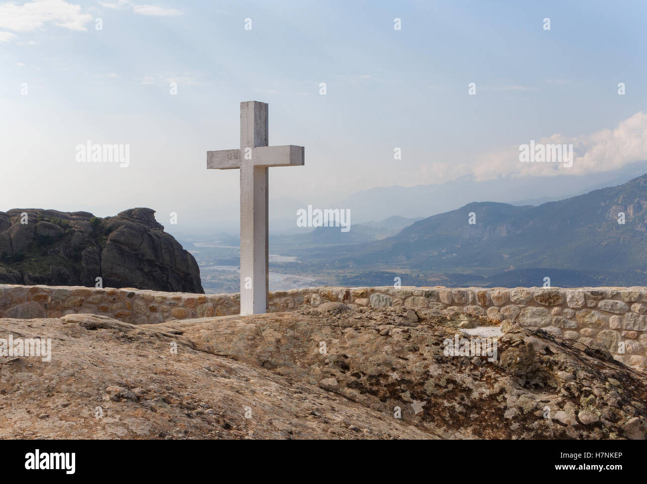 cross in the Holy Trinity Monastery in Meteora, Greece Stock Photo - Alamy