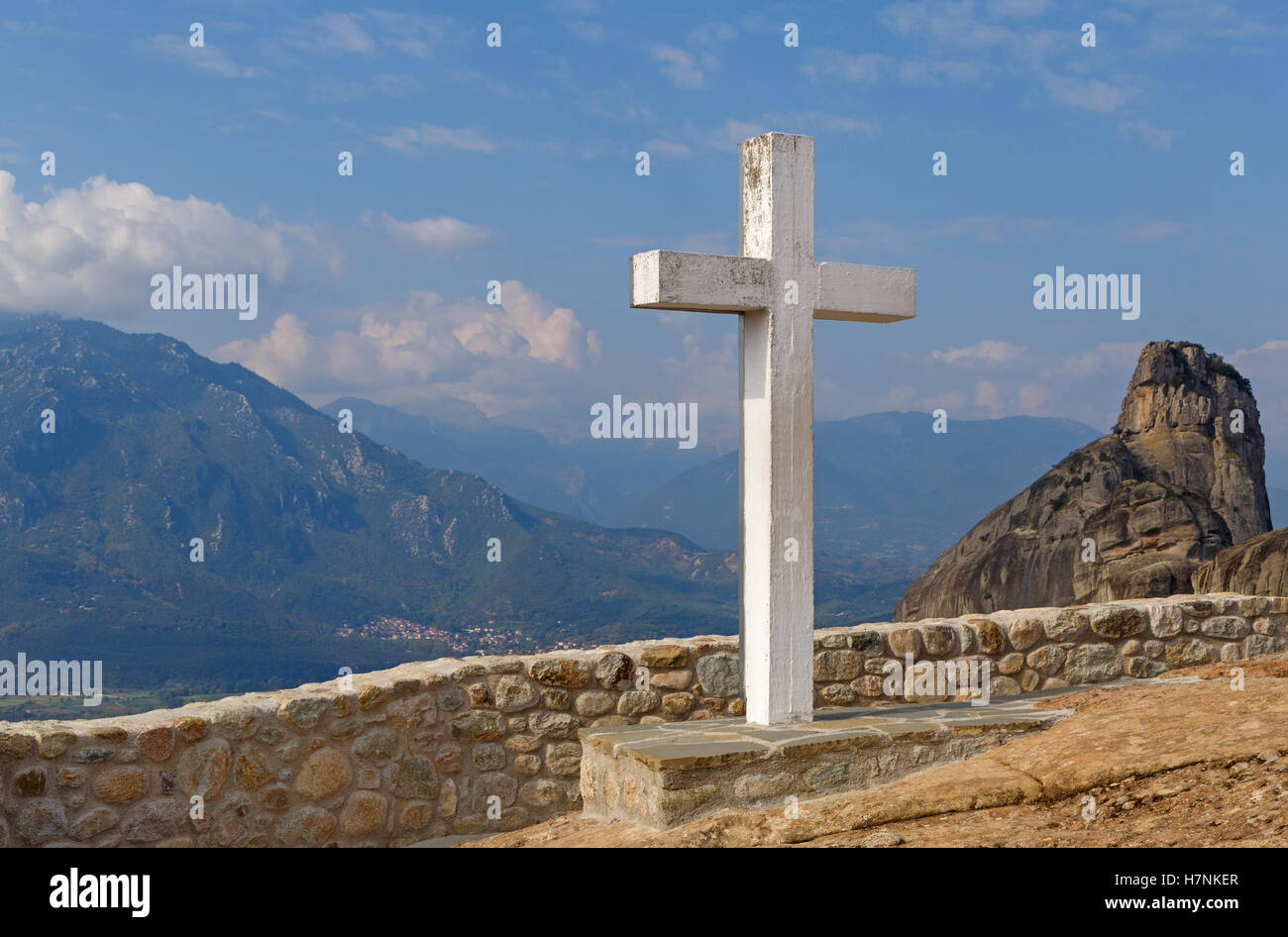 cross in the Holy Trinity Monastery in Meteora, Greece Stock Photo - Alamy
