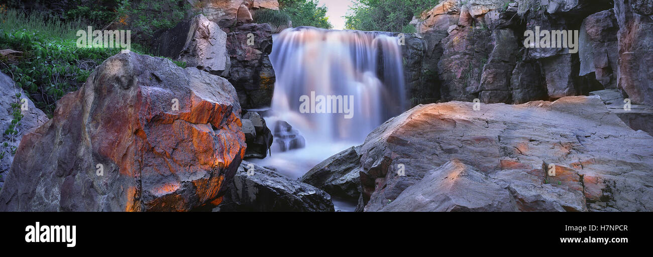 Waterfall at Pipestone National Monument, Minnesota Stock Photo - Alamy
