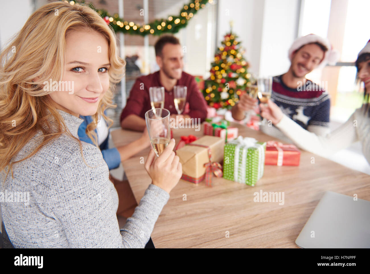 We can celebrate Christmas all day long Stock Photo - Alamy