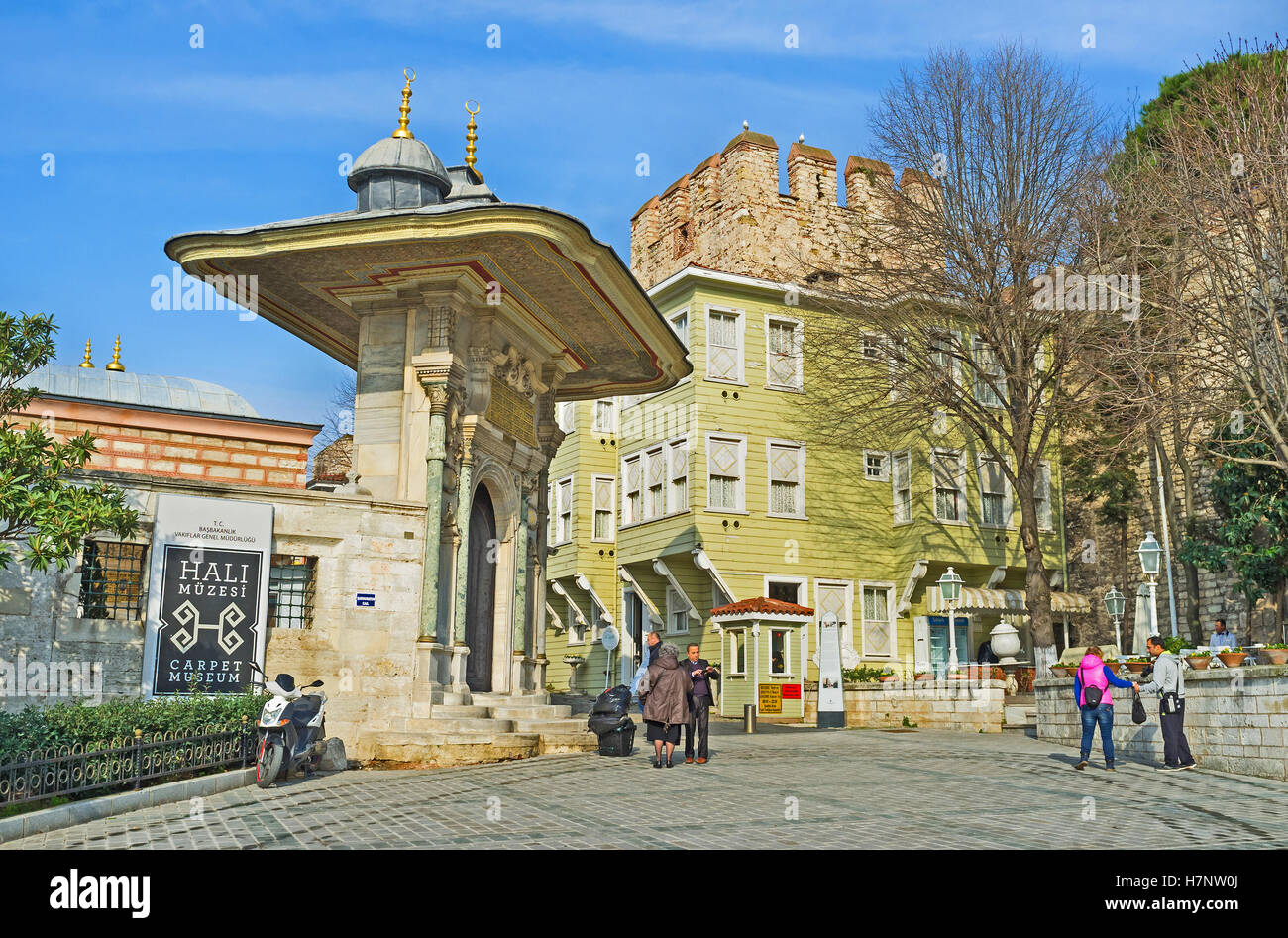 The scenic gate of the Carpet Museum is the fine example of the ...