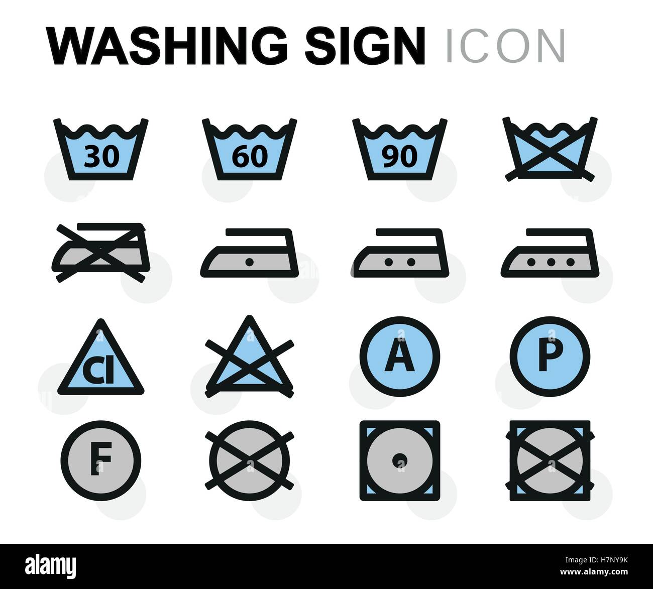 Washing Symbols Stock Photos & Washing Symbols Stock Images - Alamy