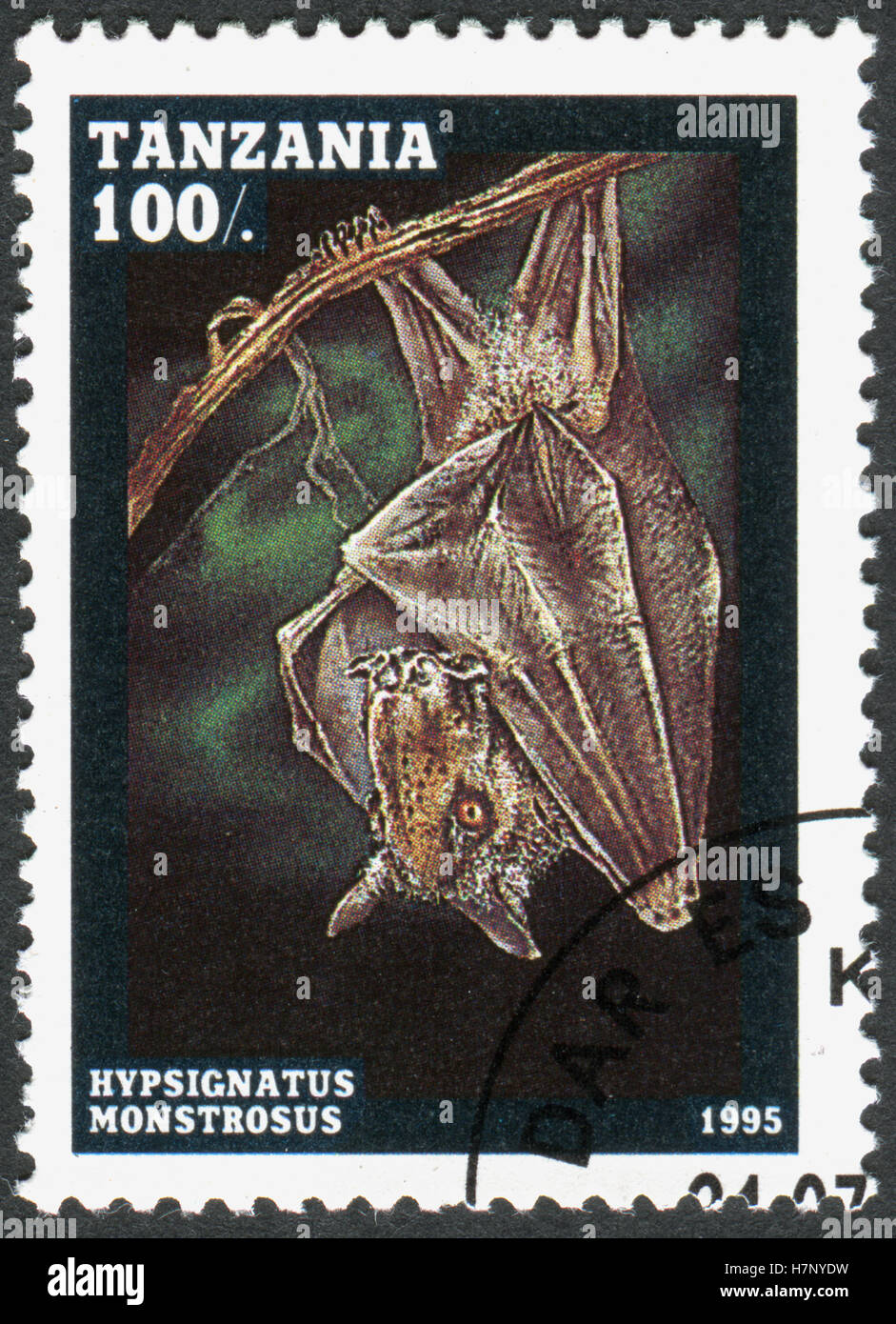 TANZANIA - CIRCA 1995: A stamp printed in Tanzania shows the hammer ...