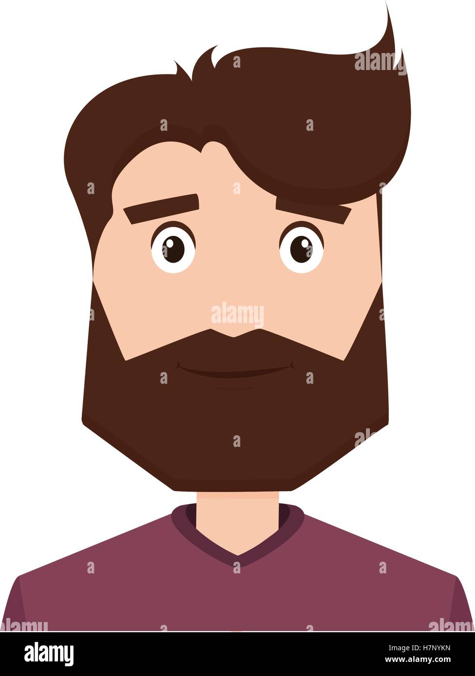 Cute man face Stock Vector Image & Art - Alamy