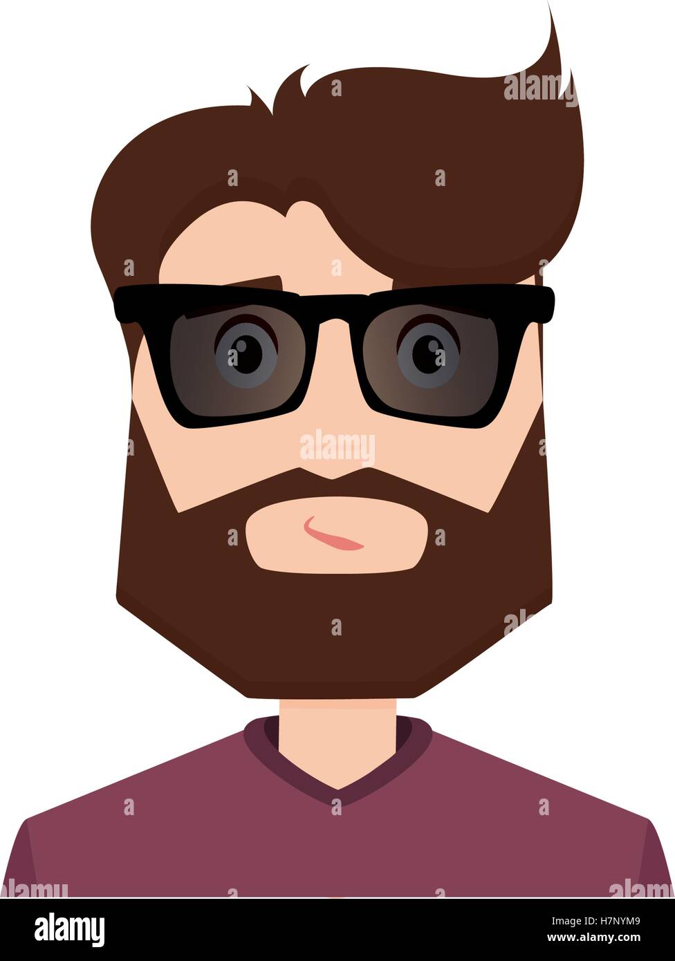 Cute man face Stock Vector Image & Art - Alamy