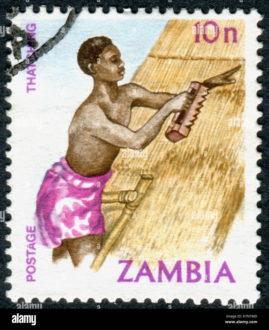 Zambian postage stamp hi-res stock photography and images - Alamy