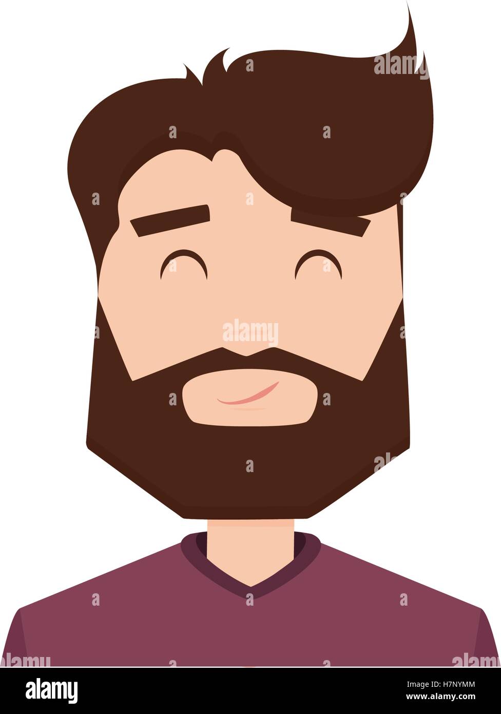 Cute man face Stock Vector Image & Art - Alamy