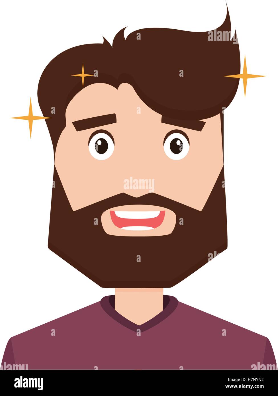 Cute man face Stock Vector Image & Art - Alamy