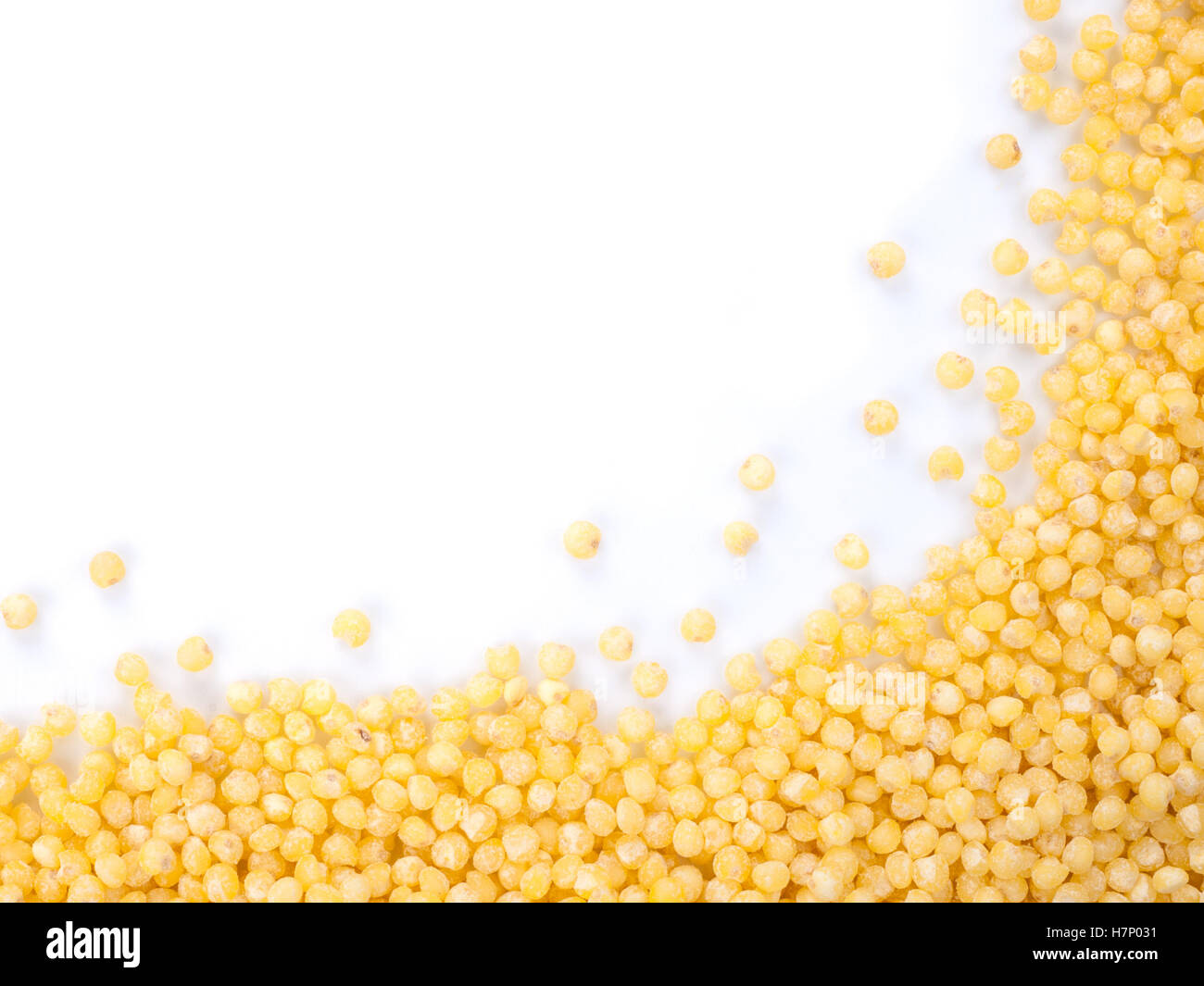 Millet whole grain cereal close hi-res stock photography and images - Alamy