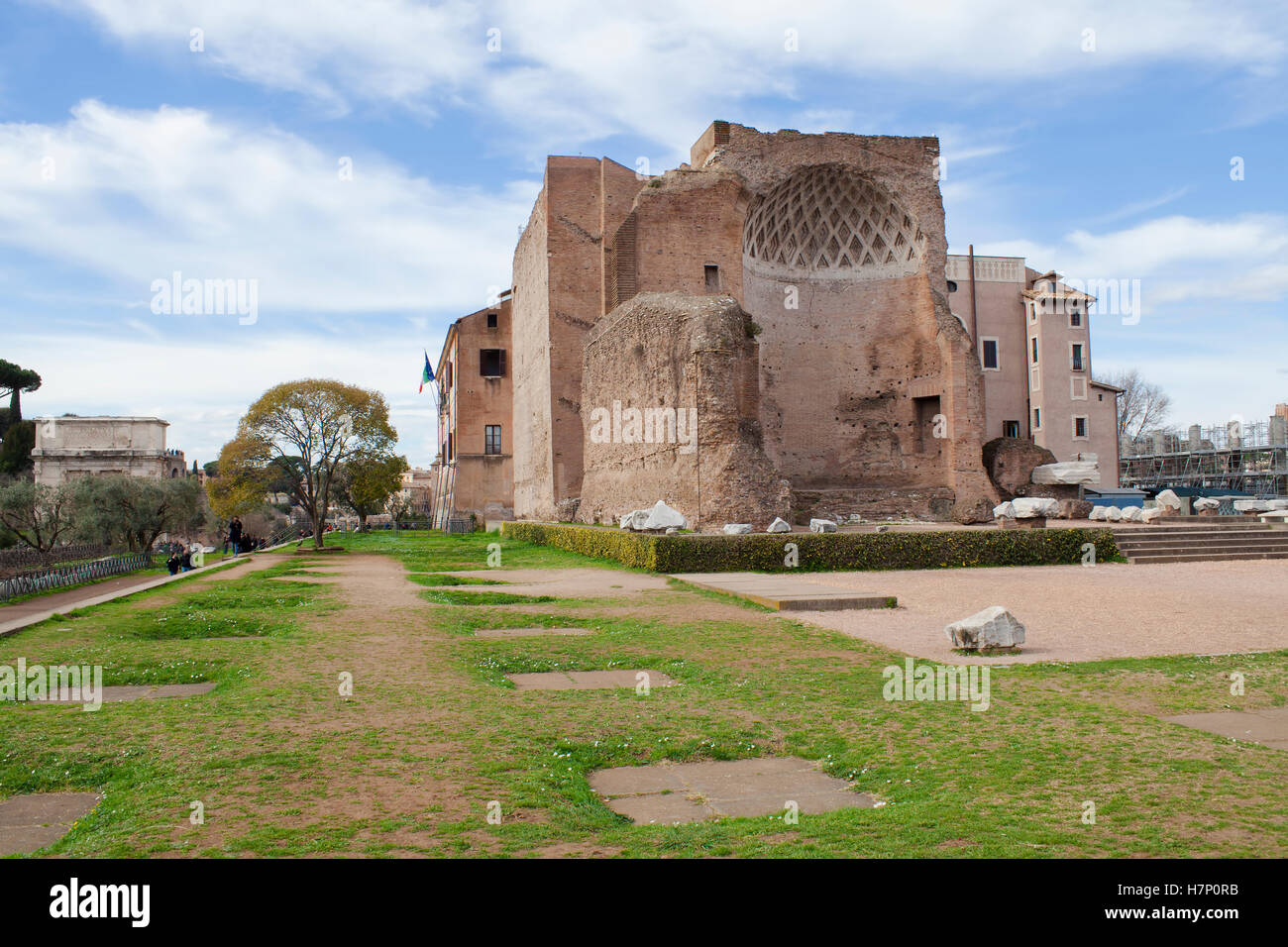 buildings in Rome city Stock Photo - Alamy