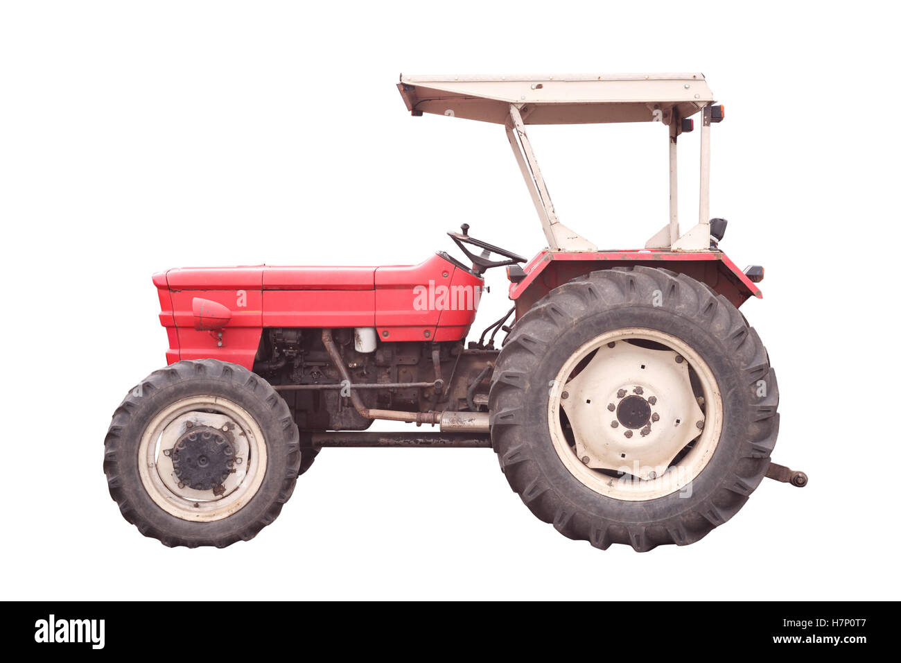 old style tractor isolated Stock Photo - Alamy
