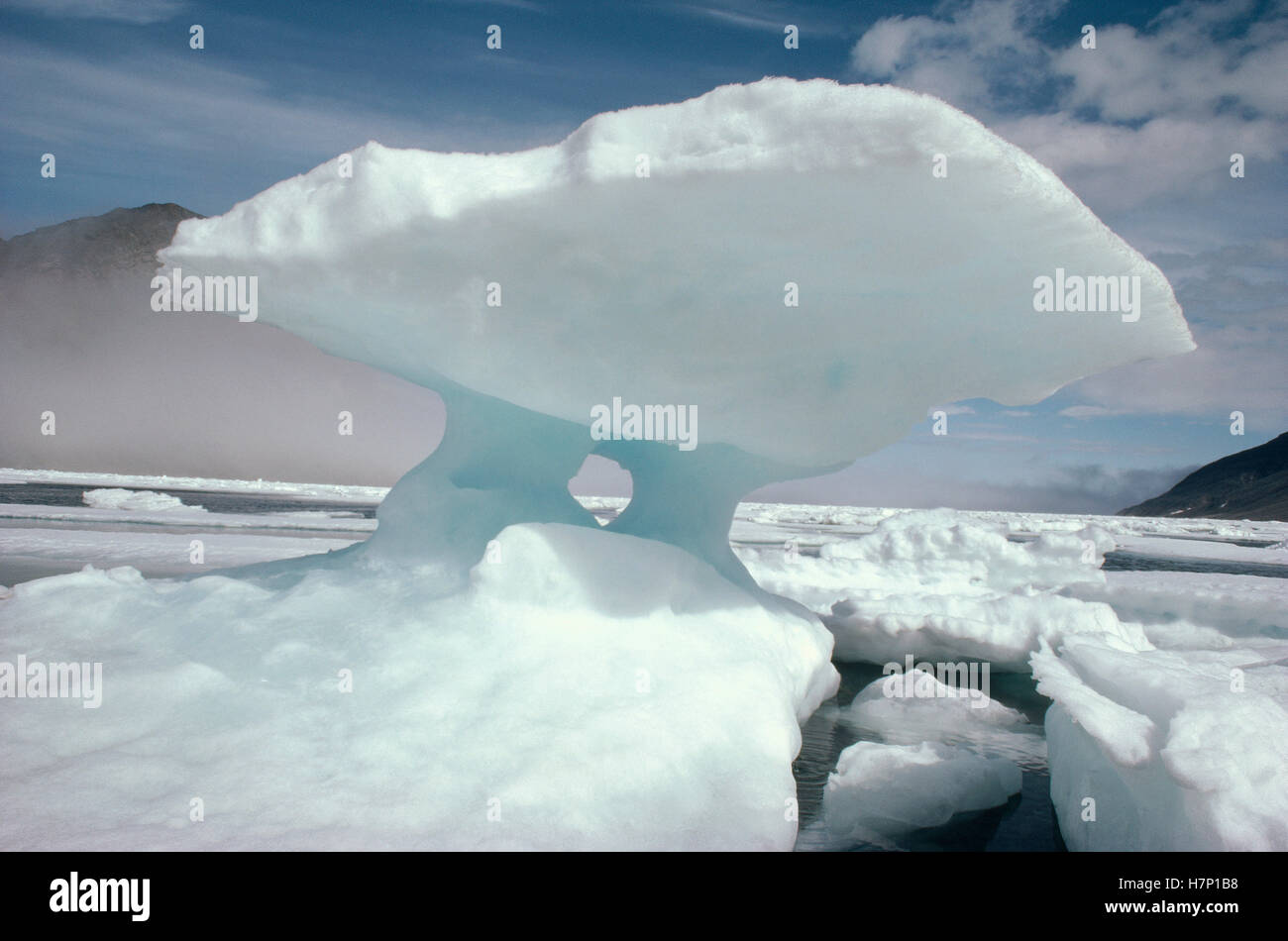 Iceberg and ice floes, Baffin Island, Canada Stock Photo - Alamy