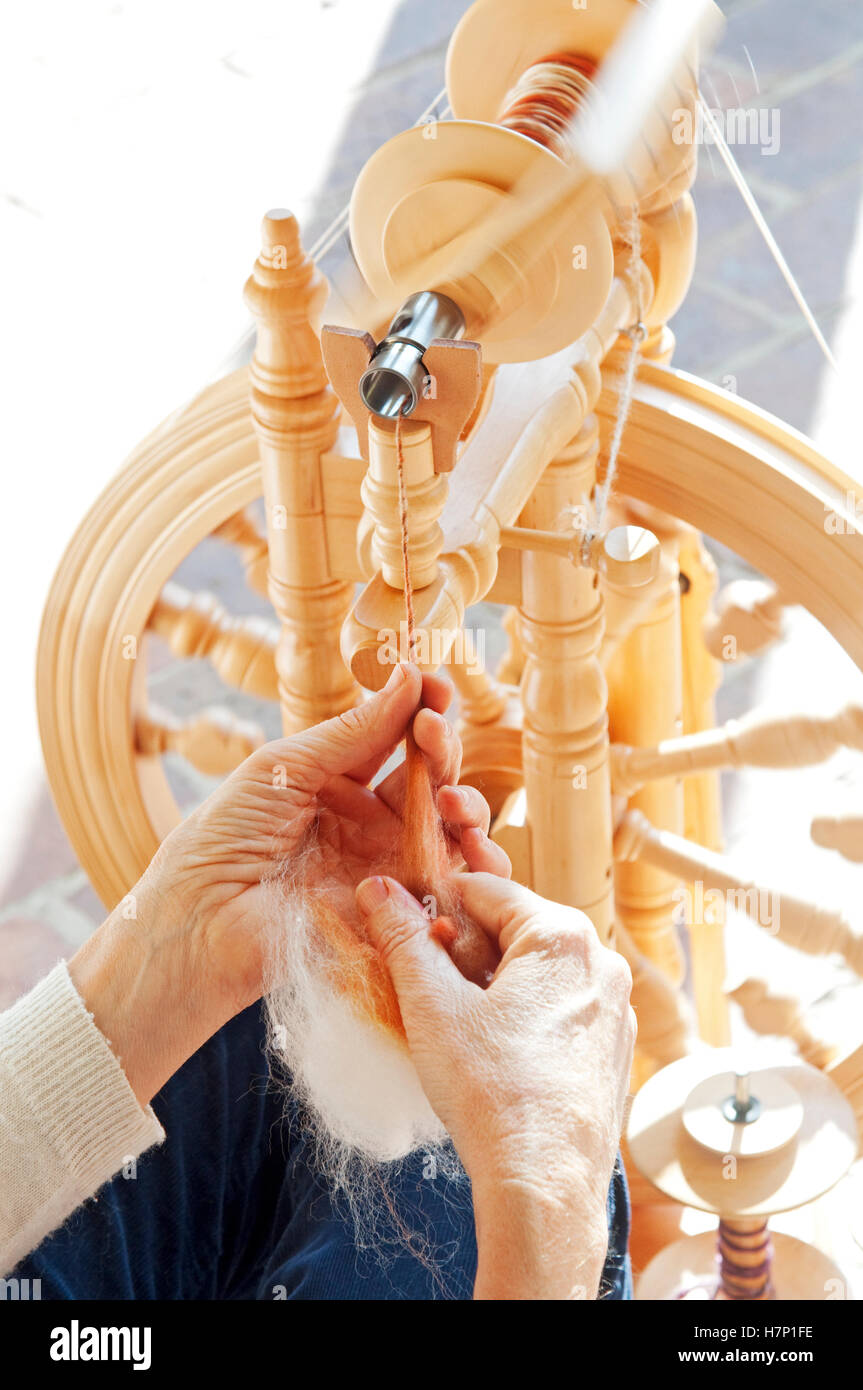 Hand spin wheel hi-res stock photography and images - Alamy