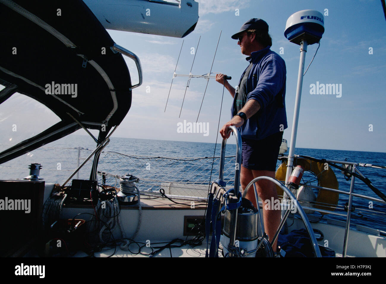 Bottlenose Whale (Hyperoodon ampullatus) researcher tracking whales ... Bottlenose Whale (Hyperoodon ampullatus) researcher tracking whales ...