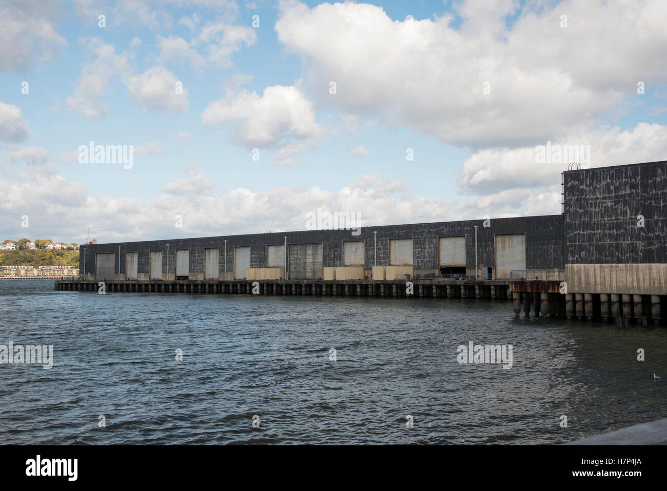 Old United States Lines shipping line warehouses and ocean liner ...