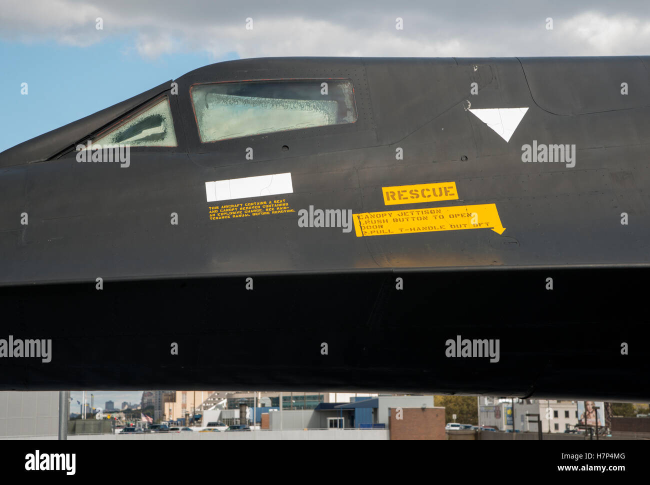 1967 Lockheed A12 Blackbird in the USS Intrepid air and space museum ...