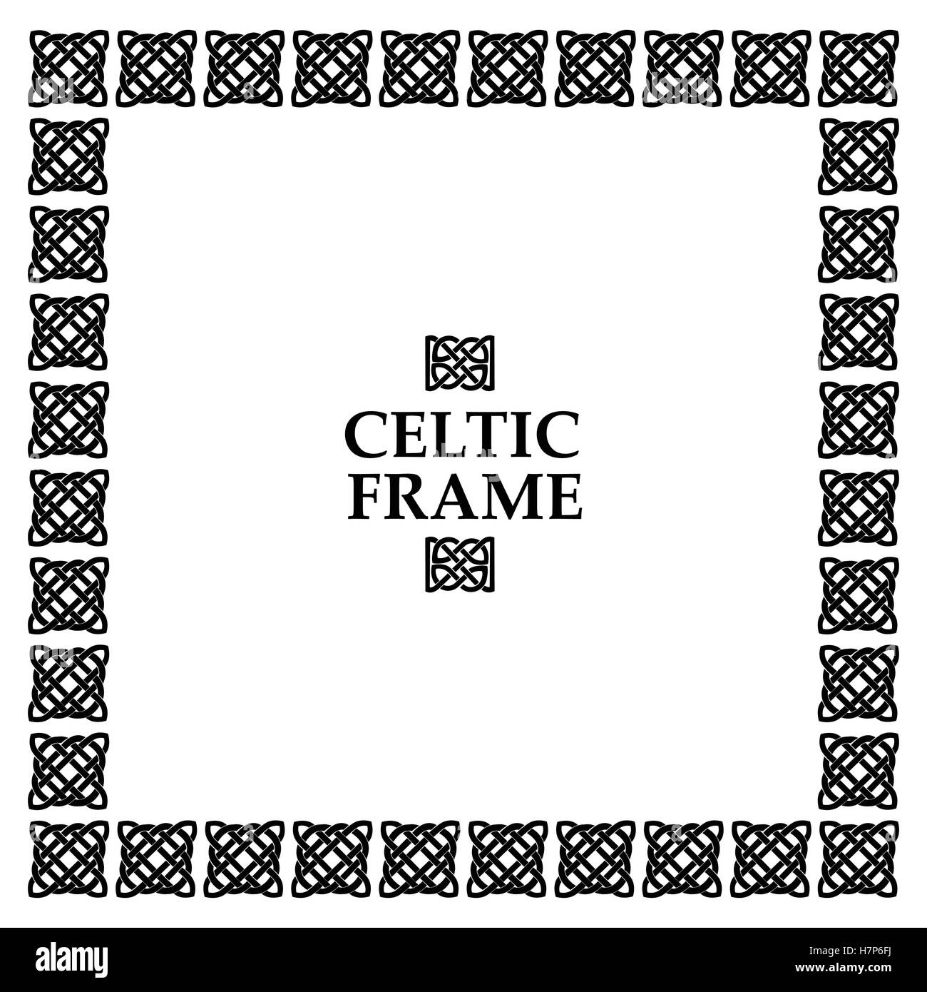Celtic knot square frame Stock Vector Image & Art - Alamy