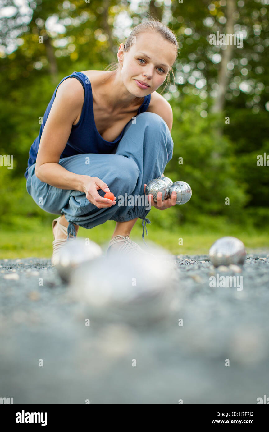 Boules (Petanque) game Stock Photo - Alamy