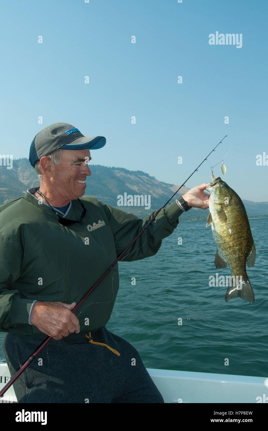 Smallmouth Bass fishing on the Columbia River near The Dalles, Oregon ...