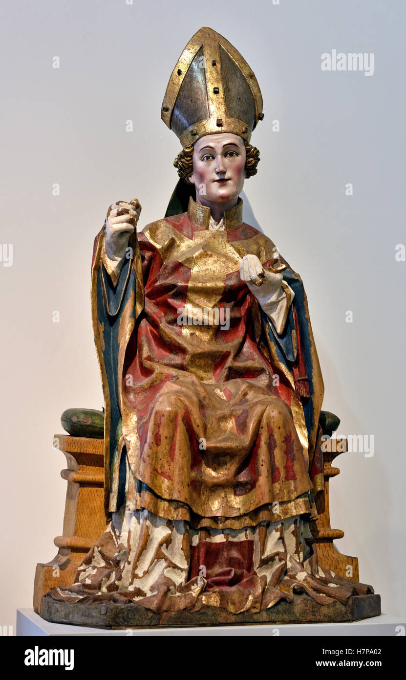 A Bishop Saint 1440 Master of Secon Salzburg Austria Austrian German ...
