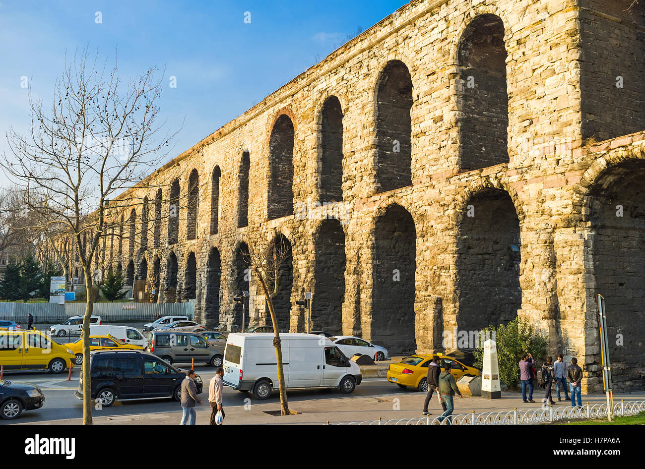 The Valens Aqueduct is the ancient landmark, preserved since the Roman ...