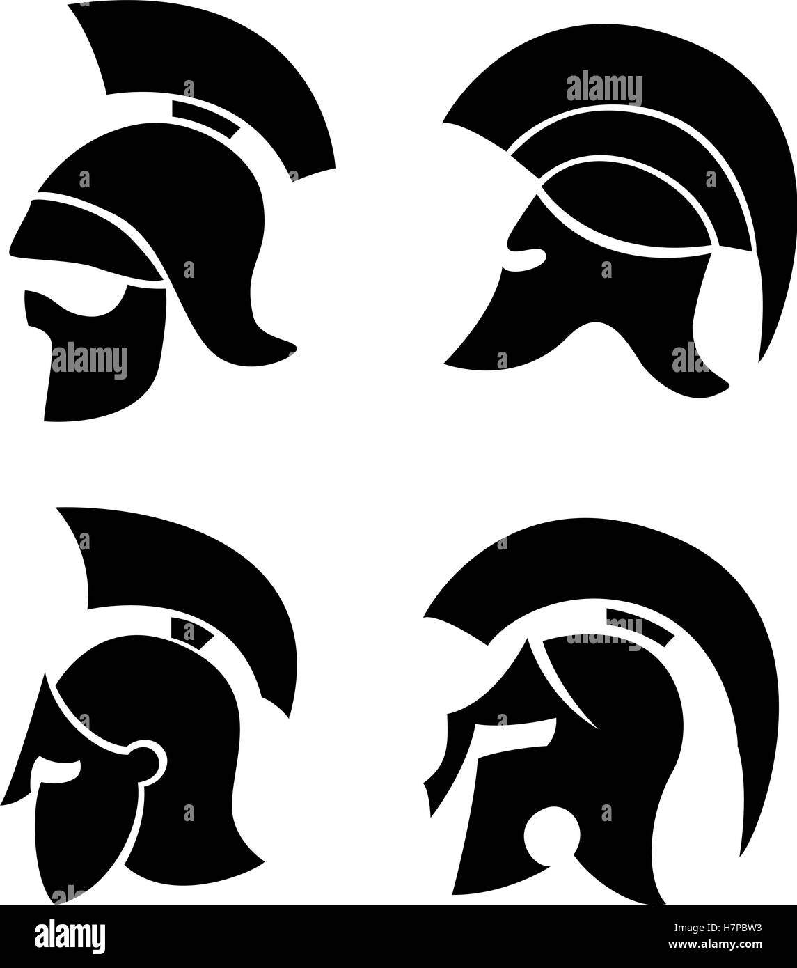 Greek helmets greek helmets corinthian helmet hi-res stock photography ...