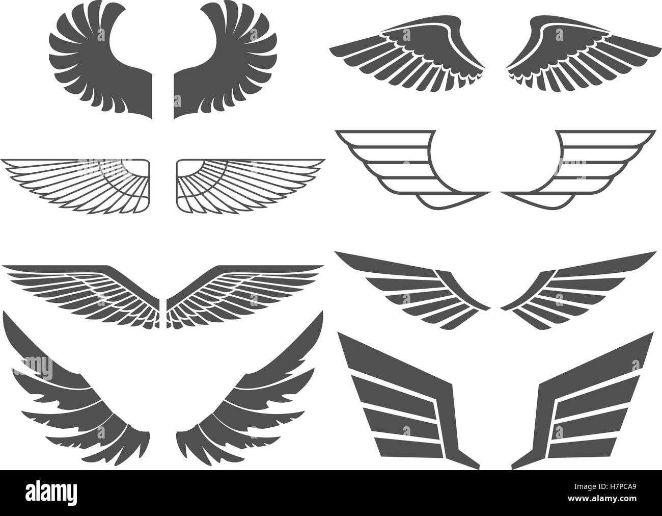 Angel wing shape Cut Out Stock Images & Pictures - Alamy