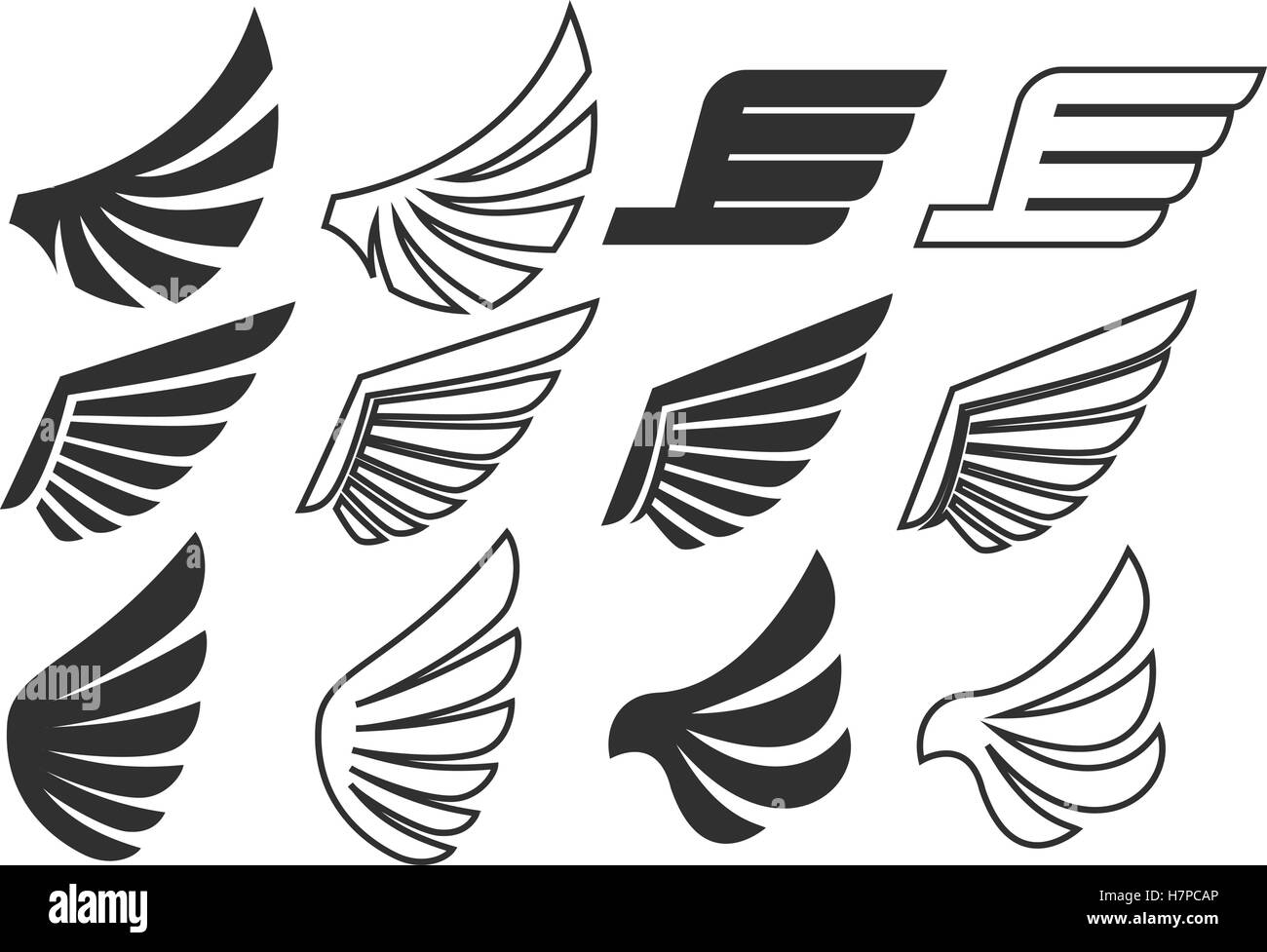 Angel wing shape Cut Out Stock Images & Pictures - Alamy