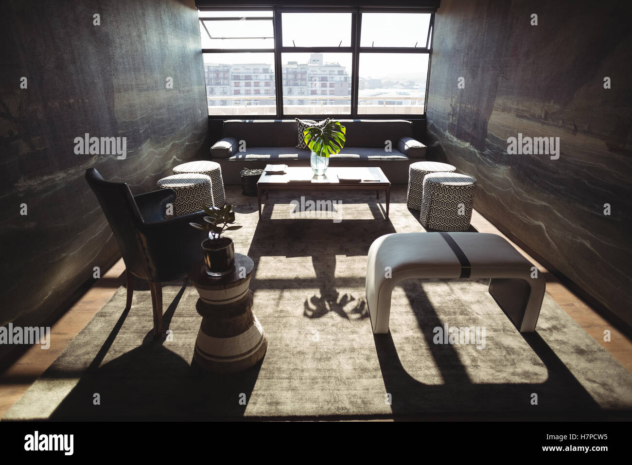 Seating area in office Stock Photo - Alamy