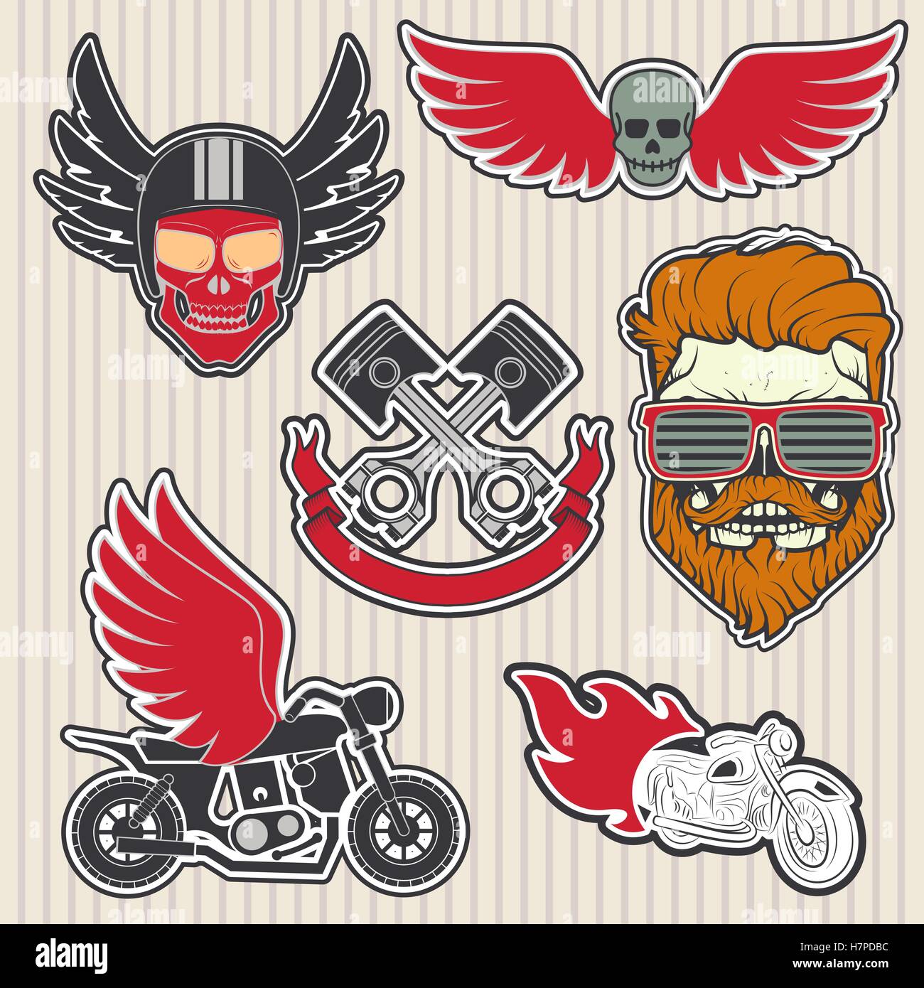 Logos biker hi-res stock photography and images - Alamy