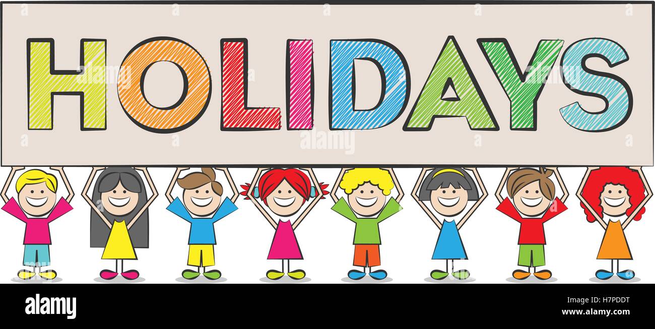 Summer school holidays Stock Vector Images - Alamy