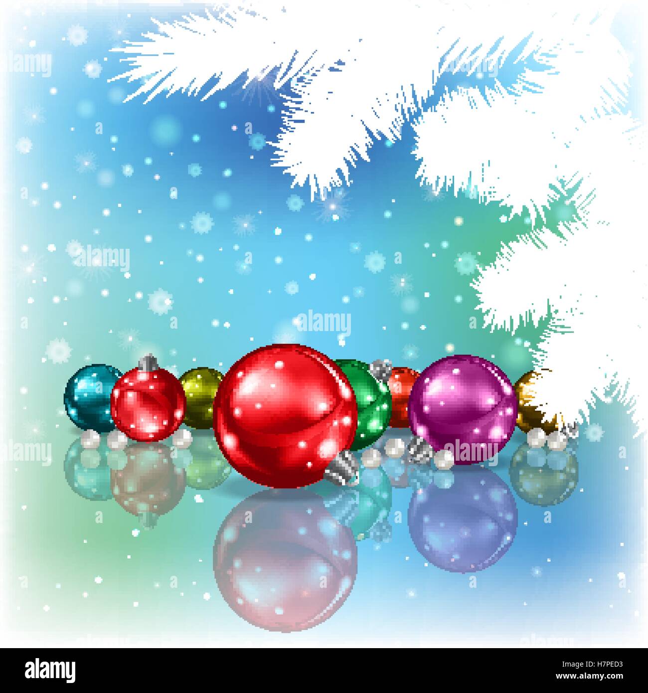 Abstract background with Christmas decorations Stock Vector Image & Art ...