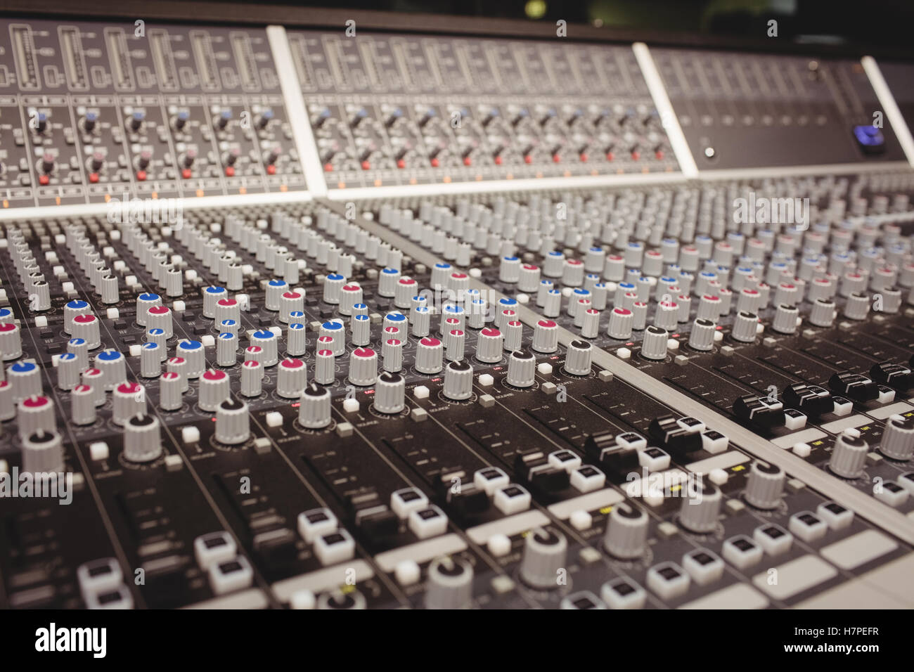Close-up of a sound mixer Stock Photo - Alamy