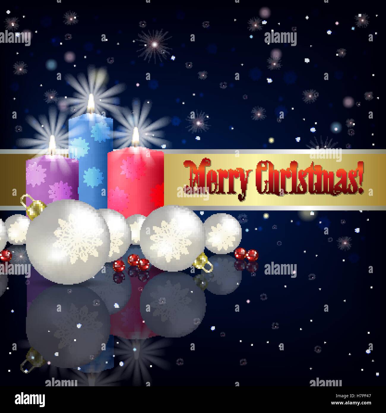 Abstract background with Christmas decorations Stock Vector Image & Art ...