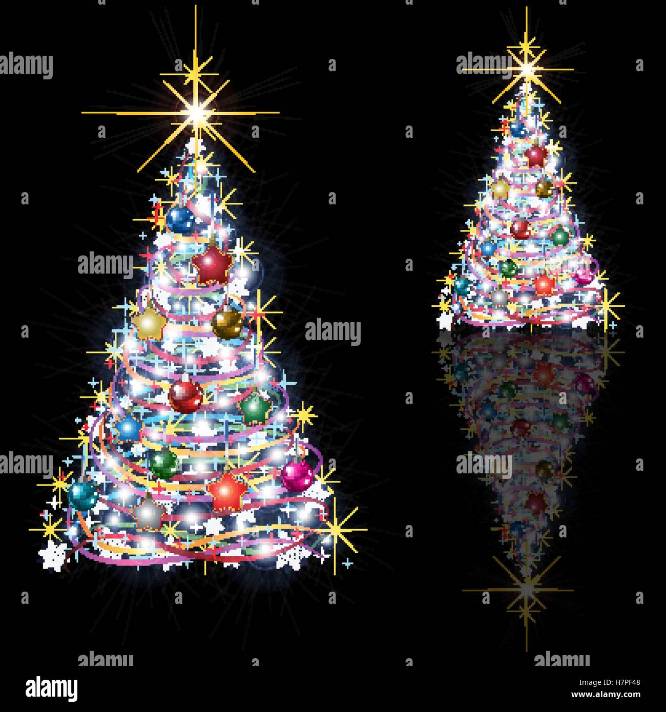 Photo christmas tree on Stock Vector Images - Alamy
