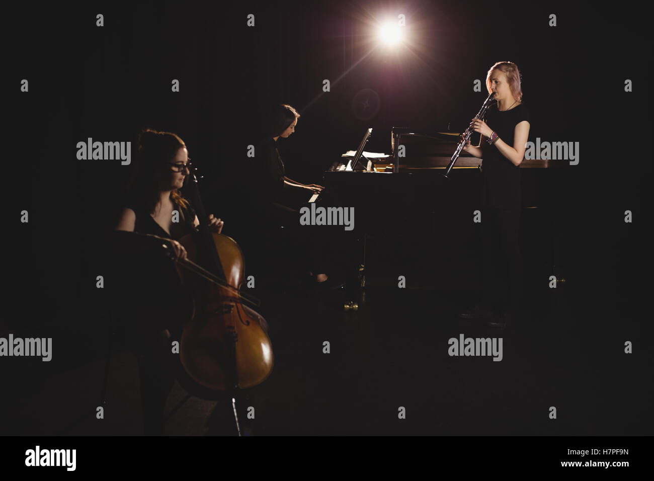 Women playing various instrument Stock Photo - Alamy