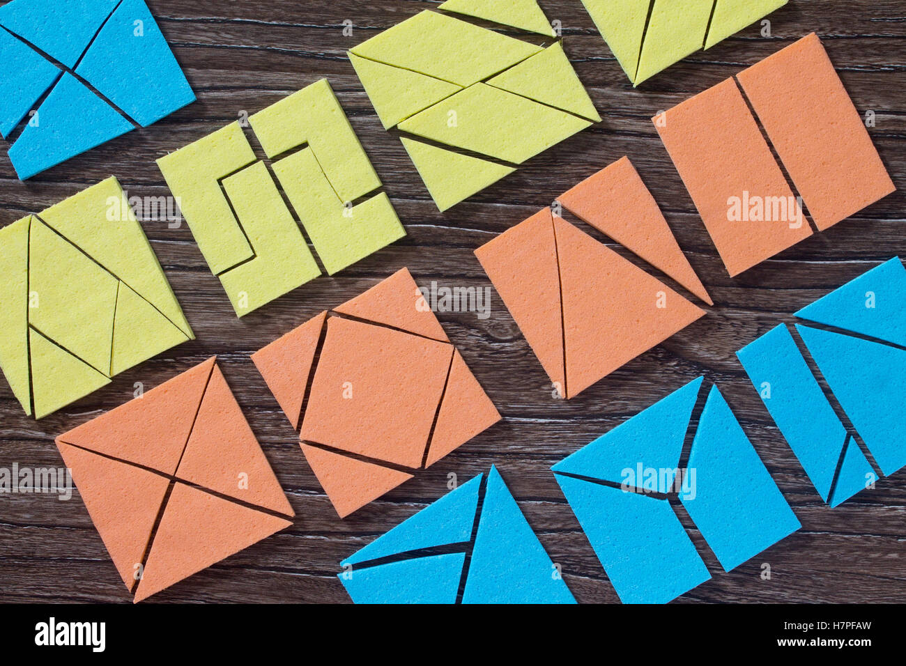 Tangram circle hi-res stock photography and images - Alamy