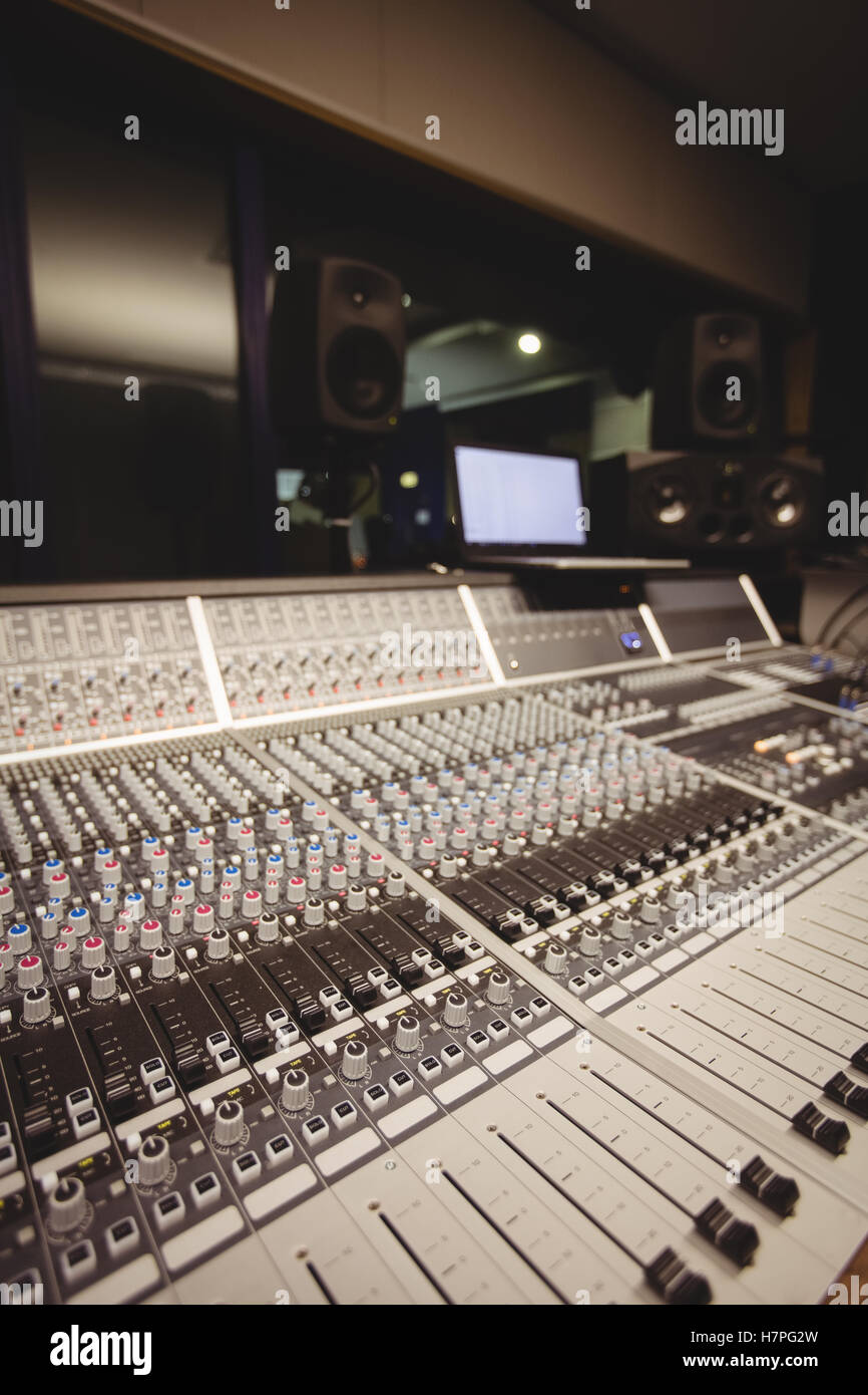 Sound mixer in a studio Stock Photo - Alamy