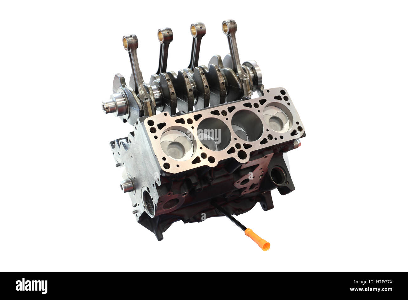 car engine and pistons isolated Stock Photo - Alamy