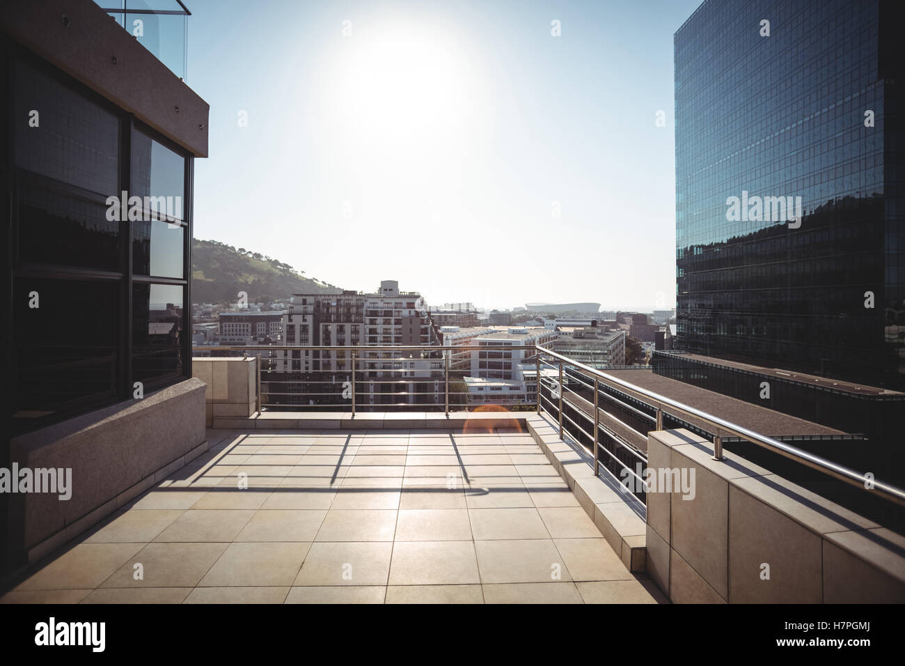 Balcony of a office building Stock Photo - Alamy