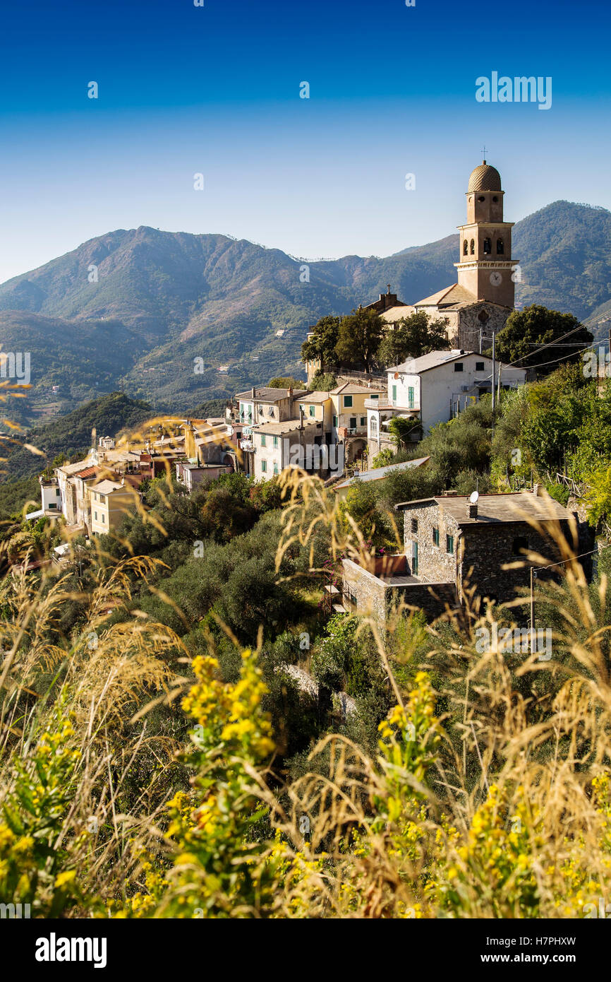 View of Legnaro, Levanto. Cinque Terre. Genoa. Mediterranean Sea ...