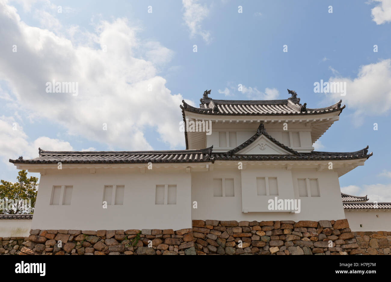 Reconstructed in 1940 Corner Turret of Tanabe castle, Japan Stock Photo ...