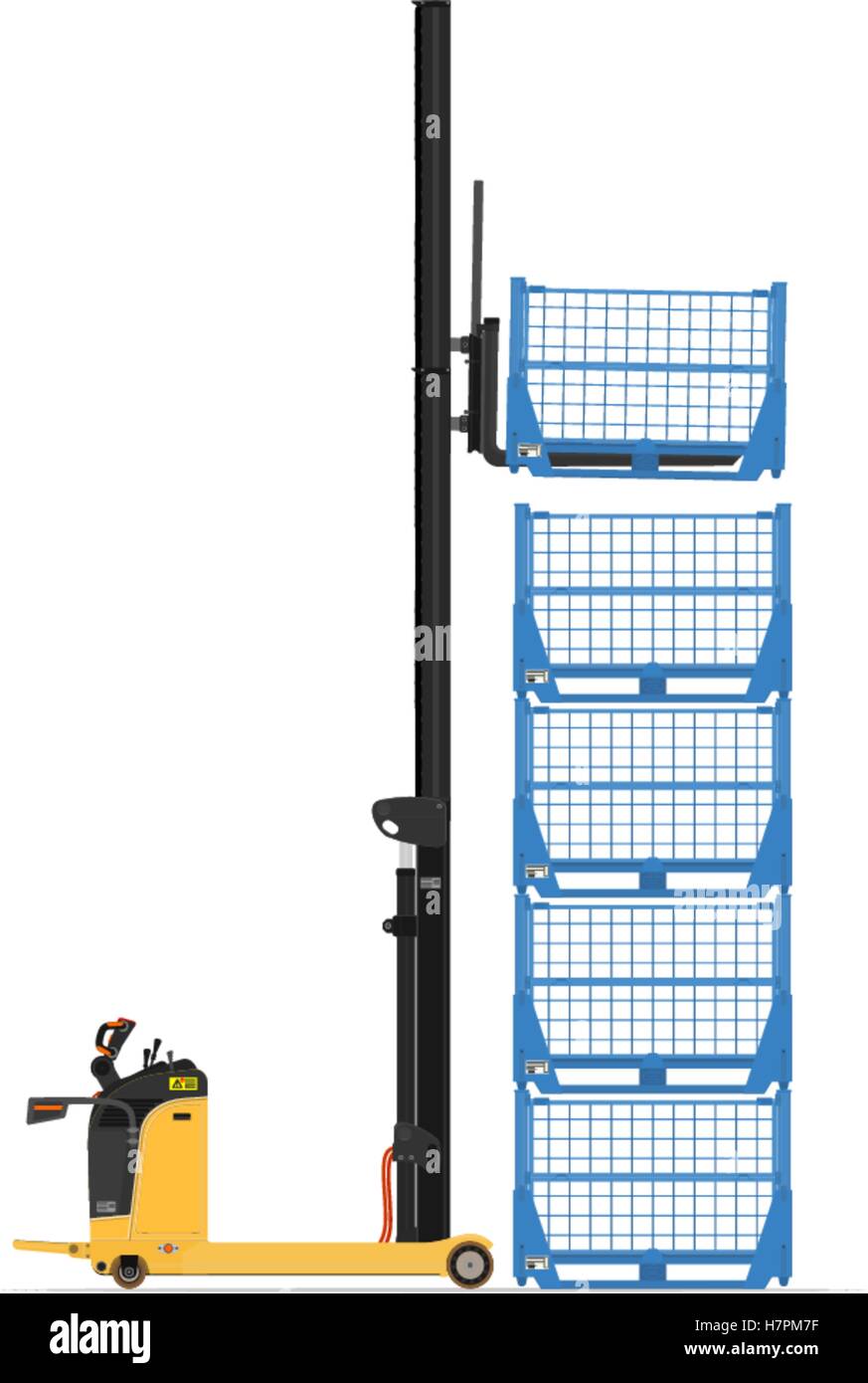 Reach stacker Stock Vector Images - Alamy