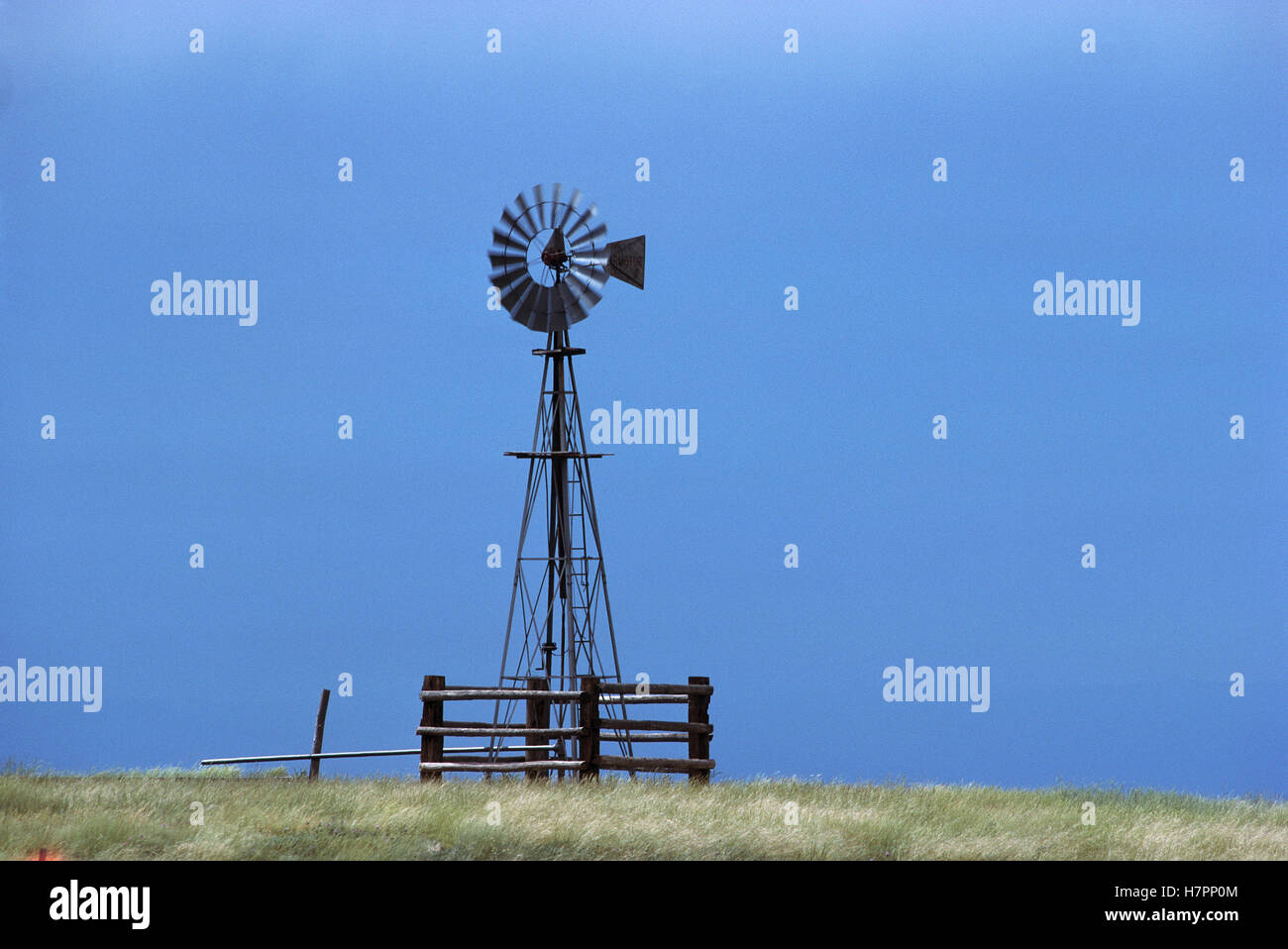 Windmill producing electric energy, Colorado Stock Photo - Alamy