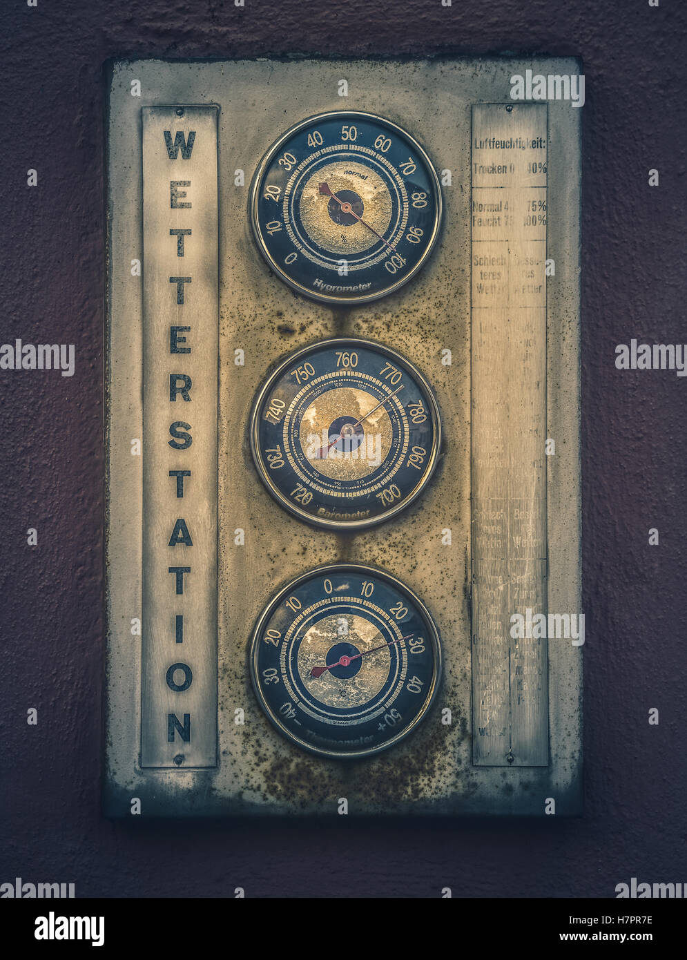 A German weather station artwork Stock Photo - Alamy