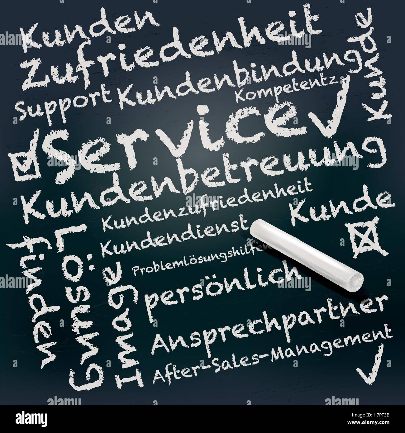 Service blackboard Stock Vector Images - Alamy