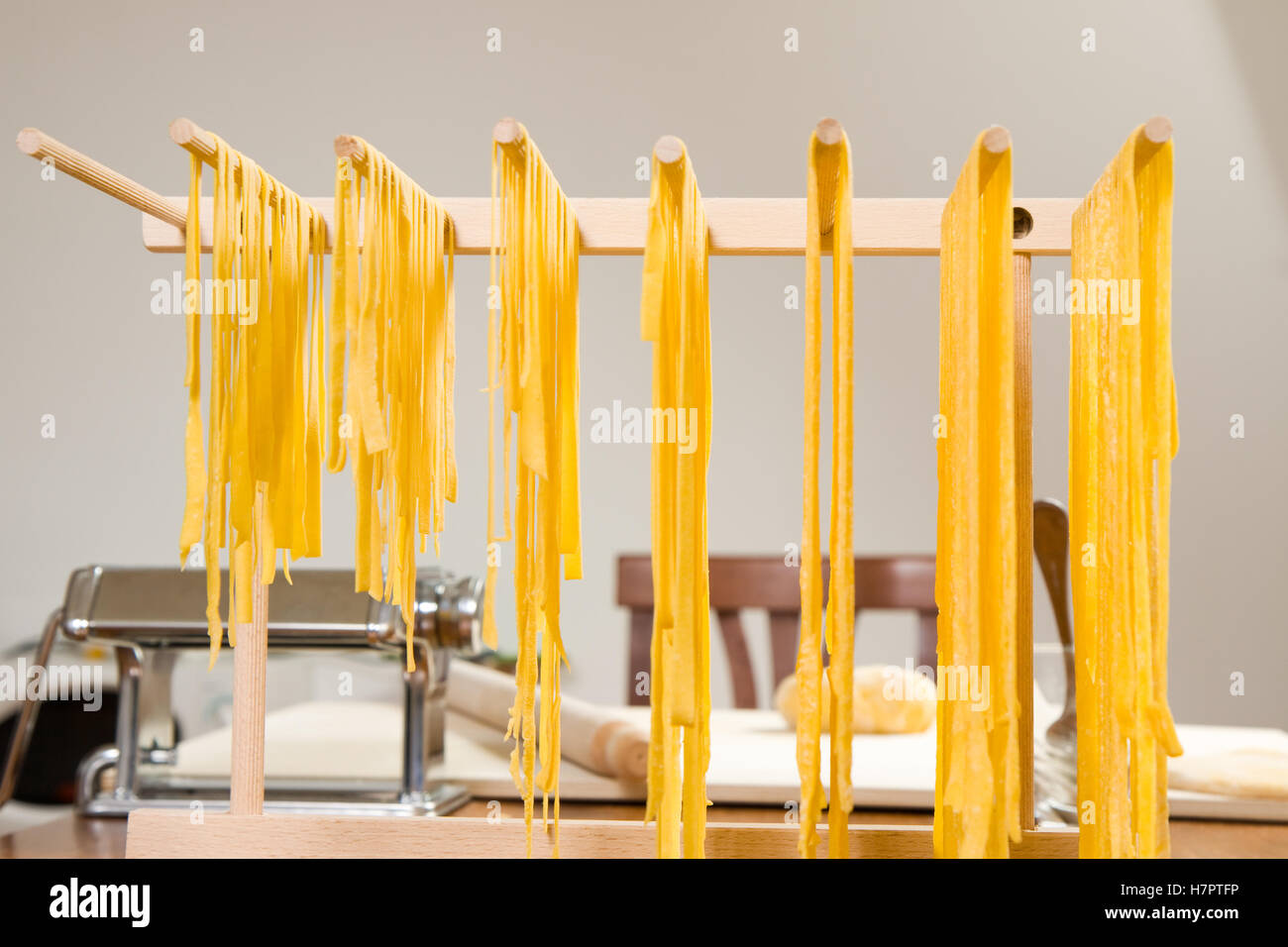 making pasta at home Stock Photo - Alamy
